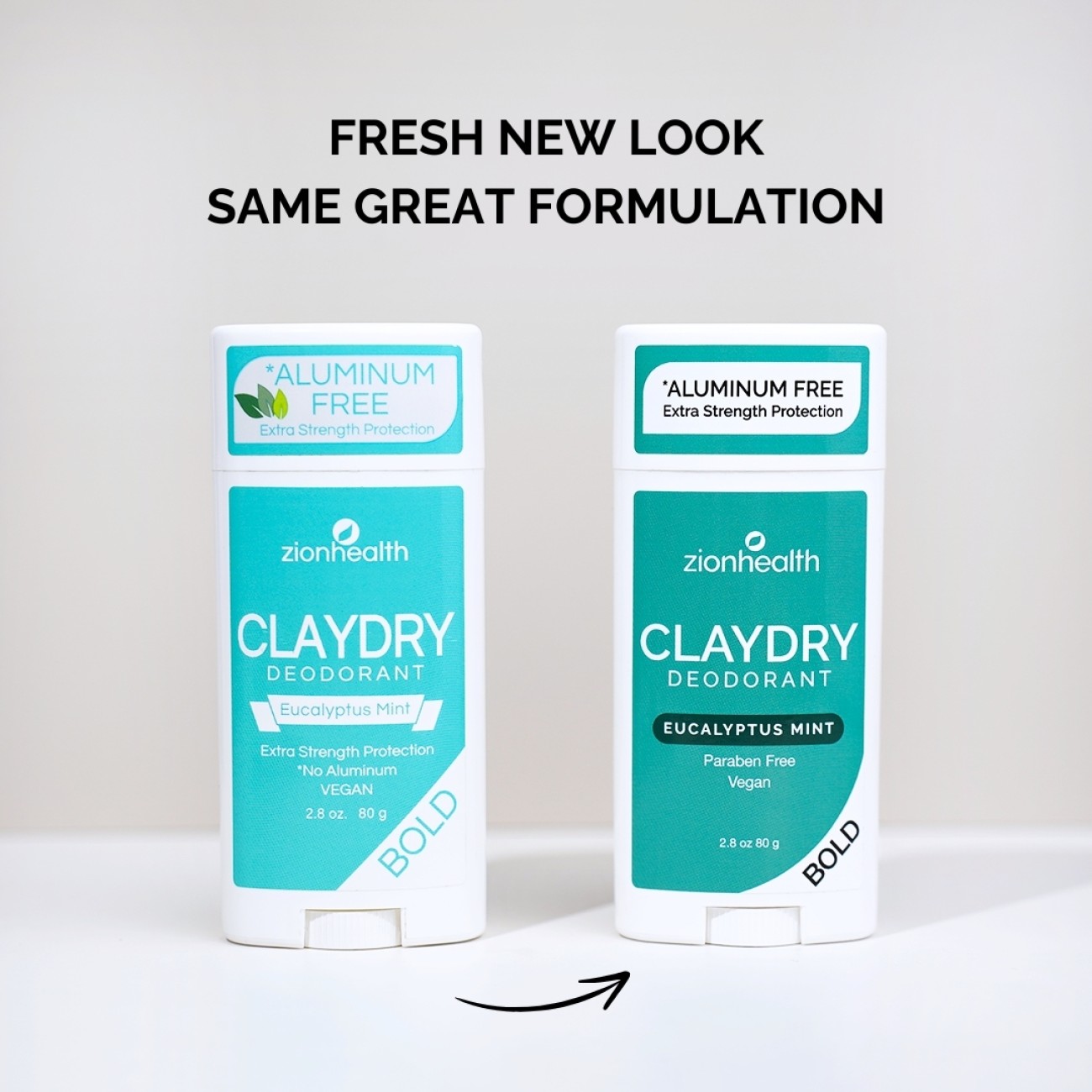 Clay Dry Bold - Eucalyptus Mint Vegan Deodorant 2.8oz.