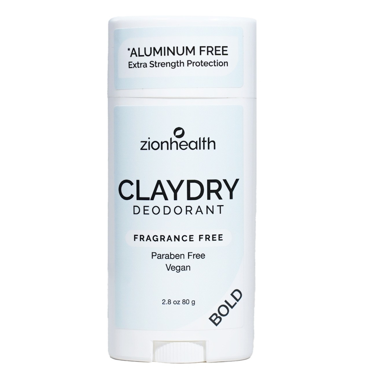 CLAYDRY™ BOLD Fragrance Free Aluminum-Free Natural Deodorant