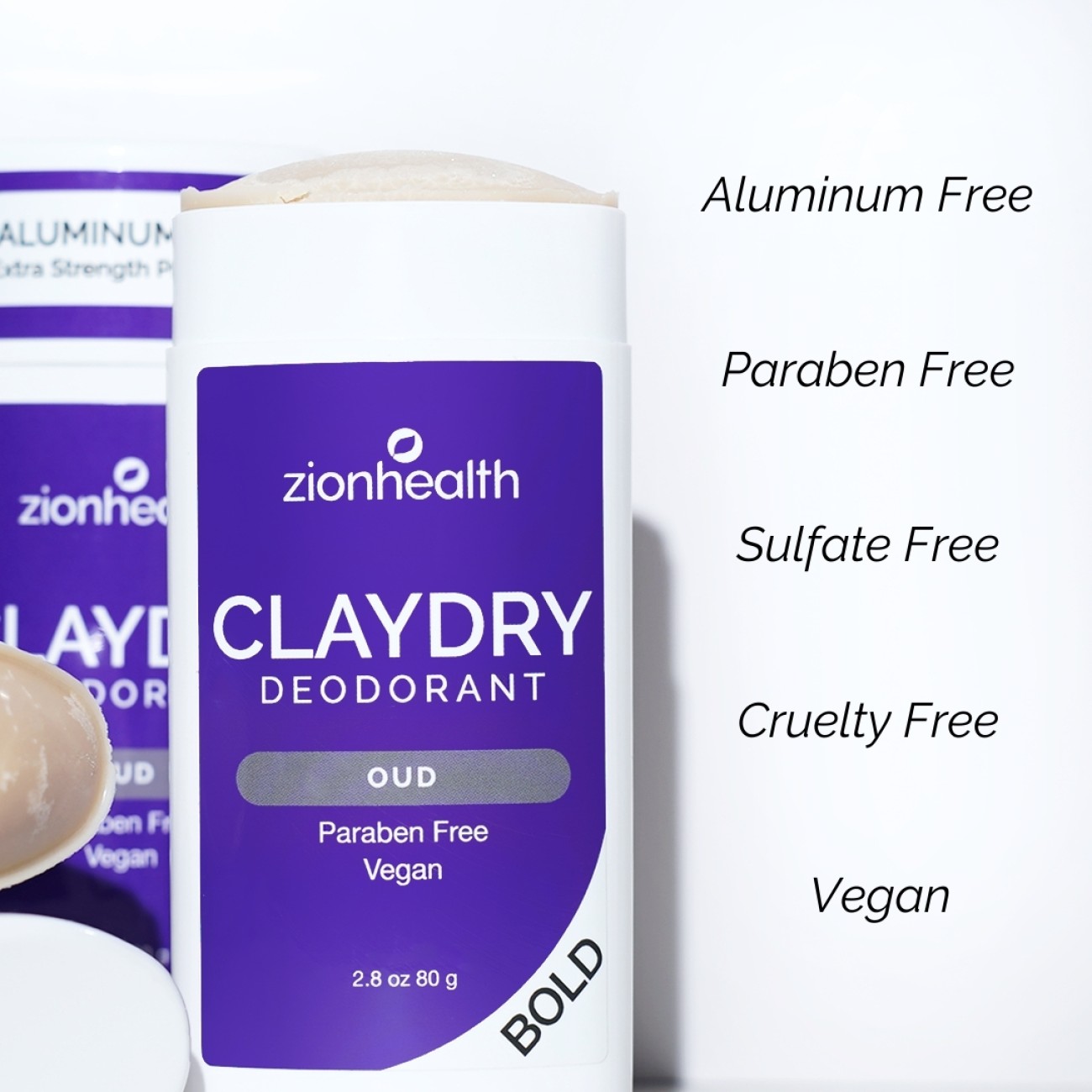 CLAYDRY™ BOLD Oud Aluminum-Free Natural Deodorant