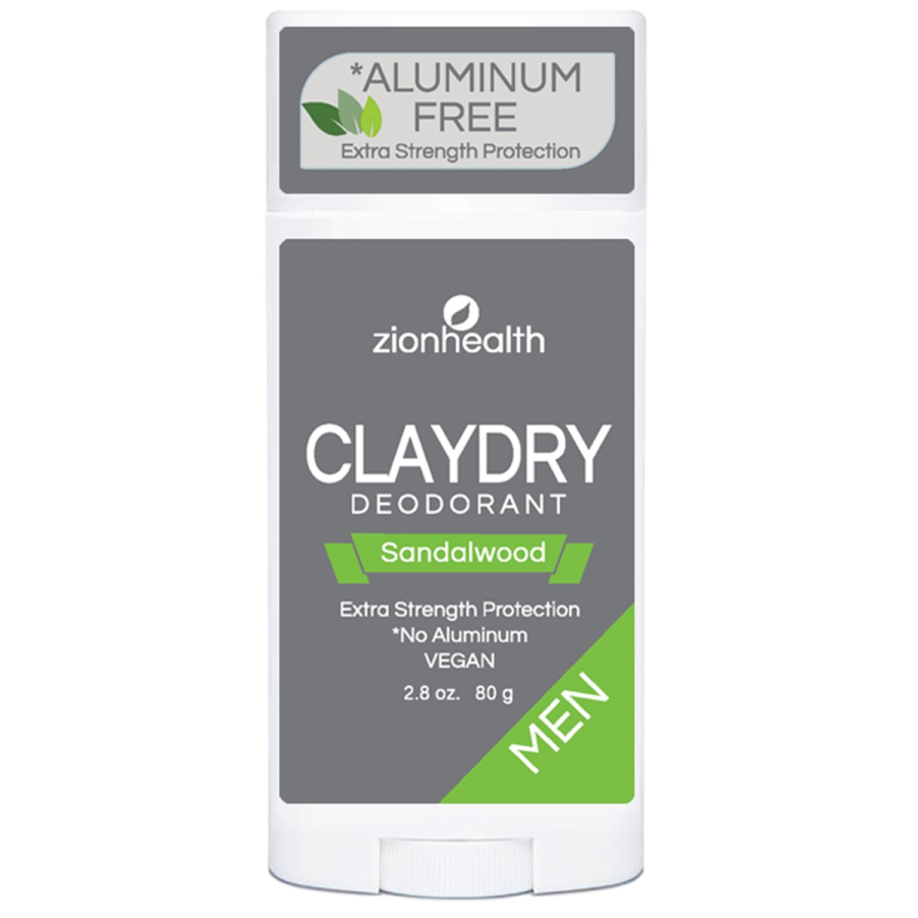 Clay Dry Bold - Sandalwood For Men Vegan Deodorant 2.8oz. | Zion Health ...