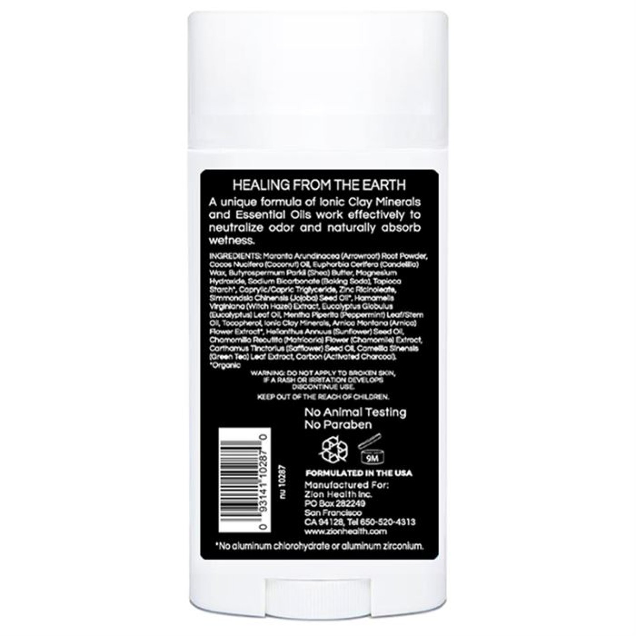 Clay Dry BOLD - Charcoal Mint Vegan Deodorant 2.8 oz.