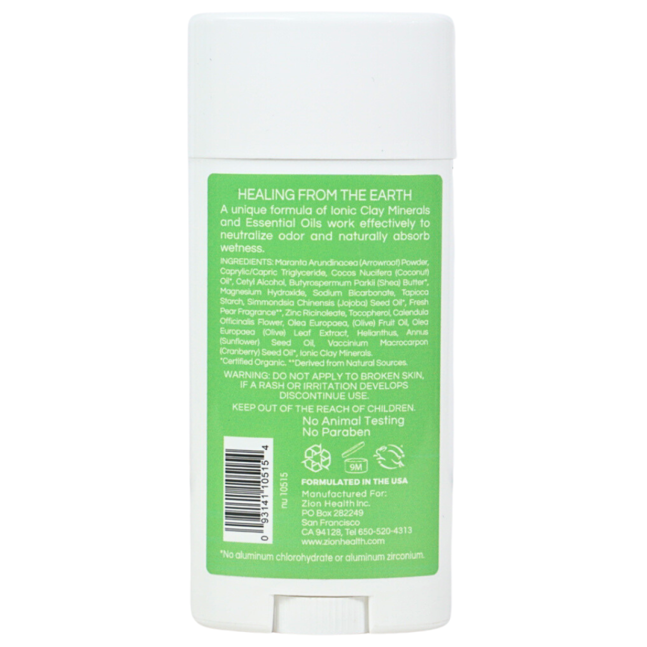 ClayDry Bold - Fresh Pear Vegan Deodorant 2.8 oz.