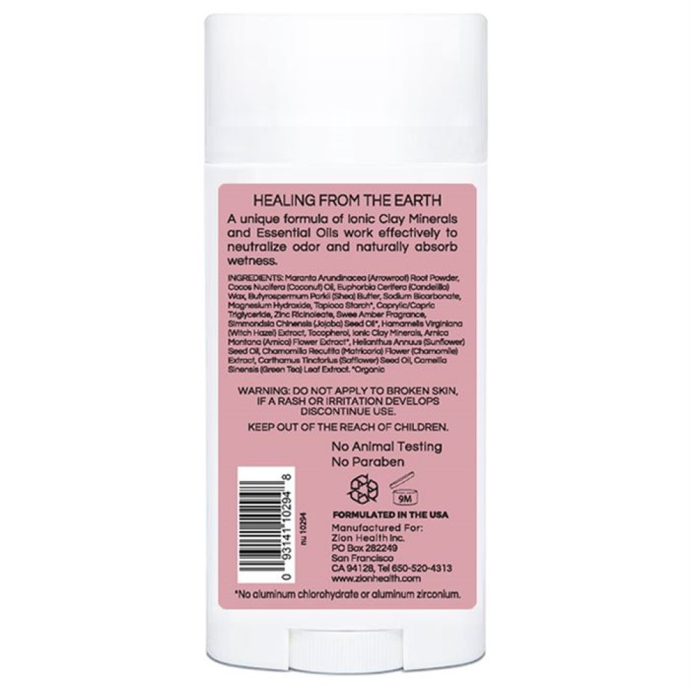 CLAYDRY™ BOLD Sweet Amber Aluminum-Free Natural Deodorant