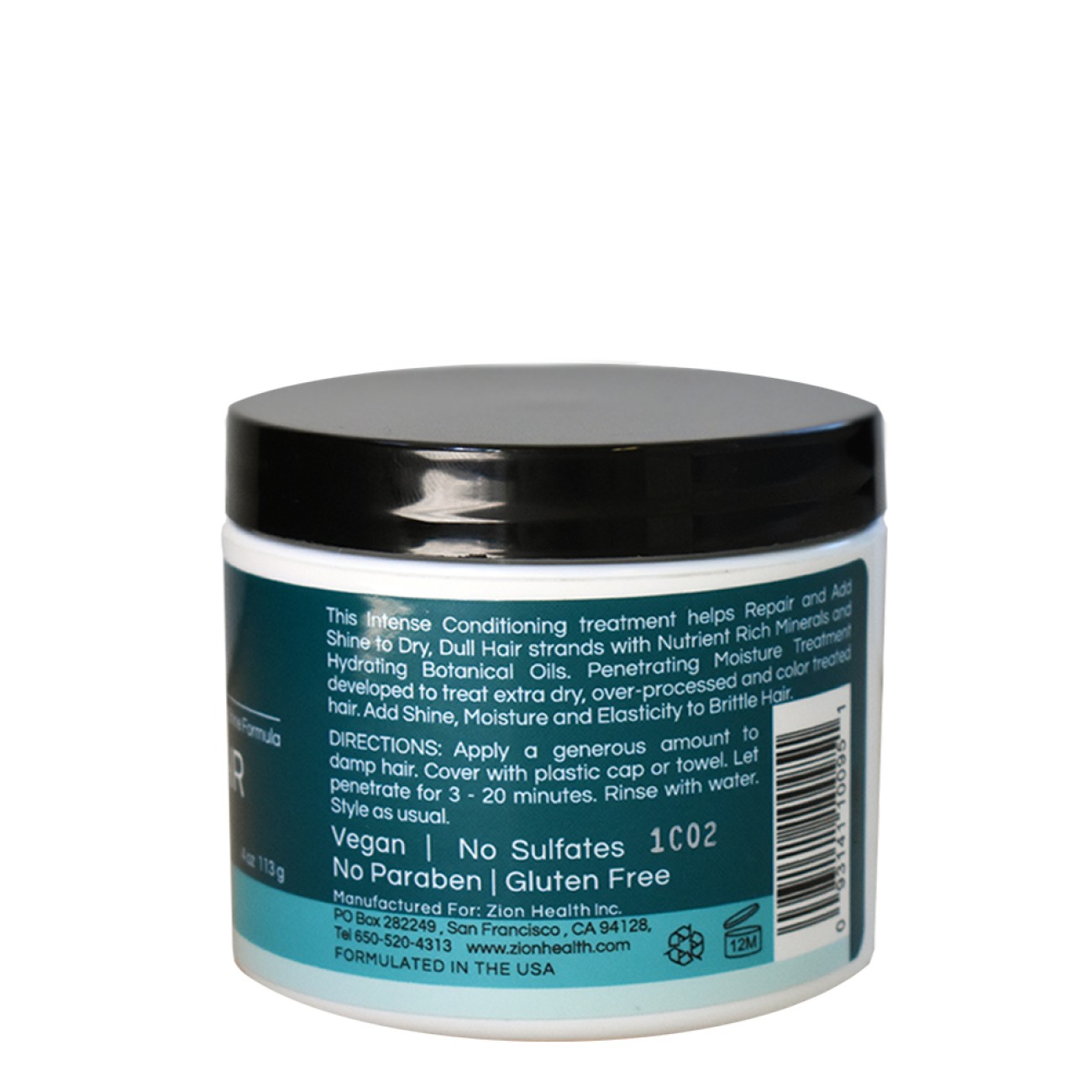 Deep Conditioning Intense Repair Hair Mask with Argan Oil - 4 oz